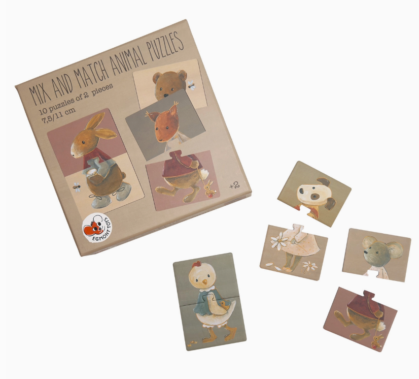 Mix and Match Animal Puzzles – Little Goose Toys