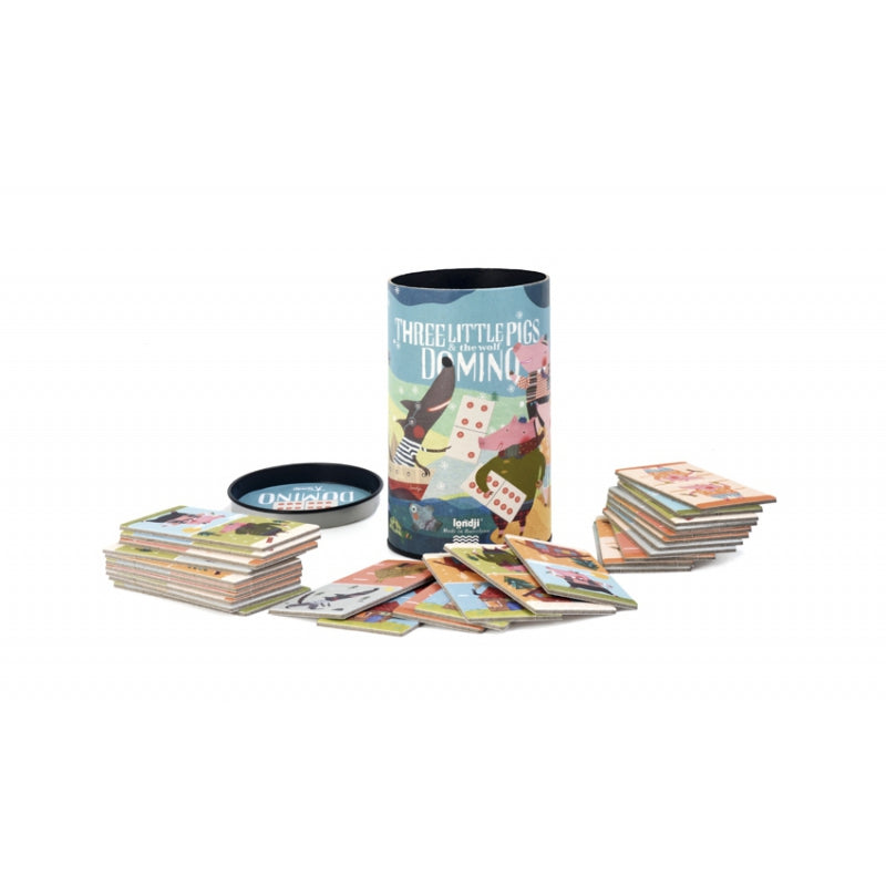 Three Little Pigs Domino Game by Londji – Little Goose Toys