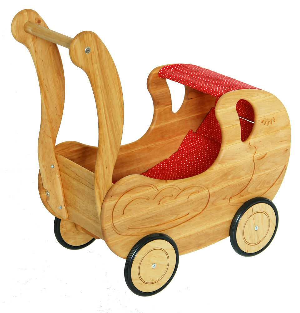 Doll's Wooden Pram by Drewart – Little Goose Toys