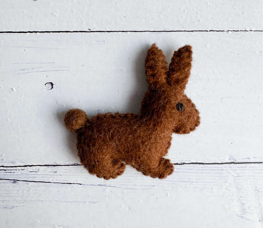 Hoppy Felt Brown Bunny – Little Goose Toys