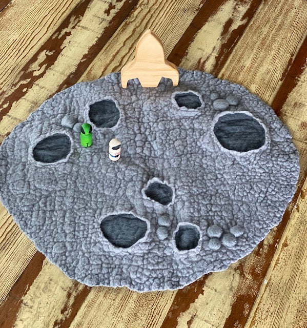 Wet Felted Moon Playmat w/ Accessories – Little Goose Toys