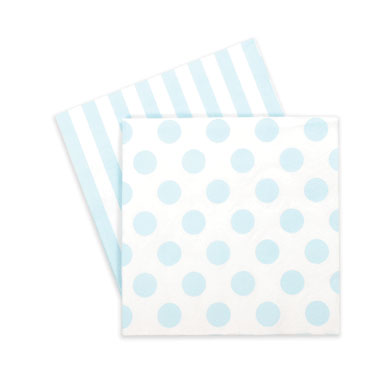 Powder Blue Paper Napkins – Little Goose Toys
