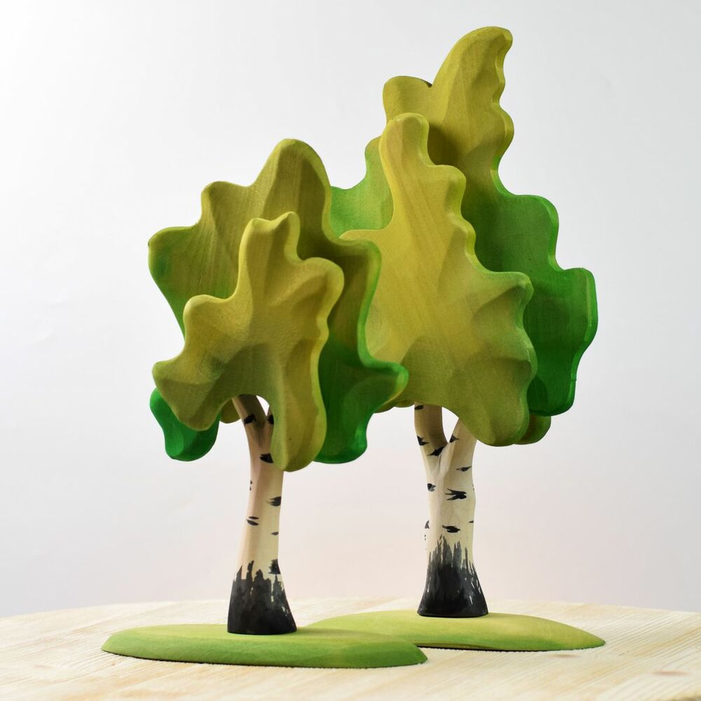 Large Birch Trees Set by Bumbu – Little Goose Toys