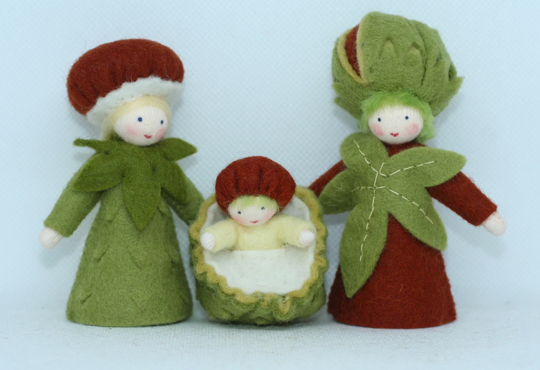 Chestnut Family Fairy Felt Dolls – Little Goose Toys