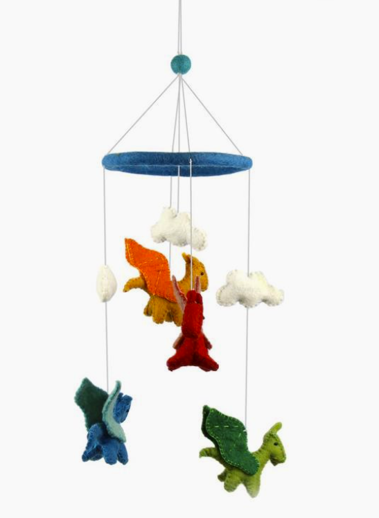 Dragon & Clouds Felt Mobile – Little Goose Toys
