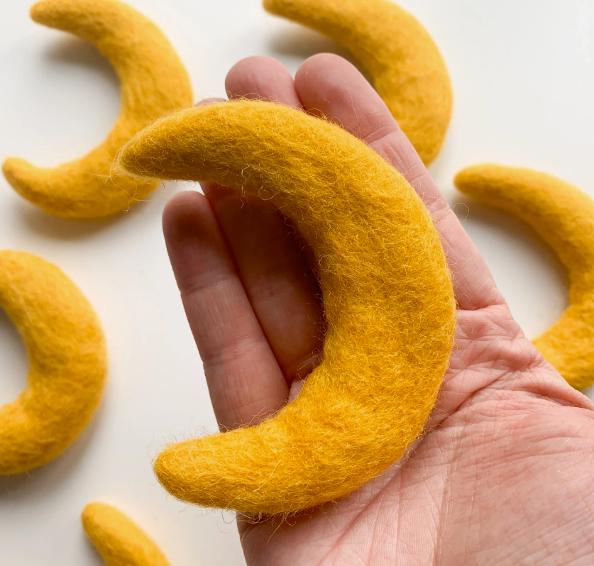 Golden Felt Moon – Little Goose Toys