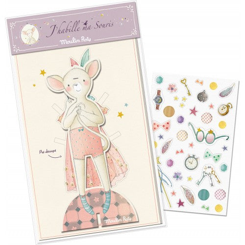 Mouse Paper Doll with Outfits by Moulin Roty – Little Goose Toys