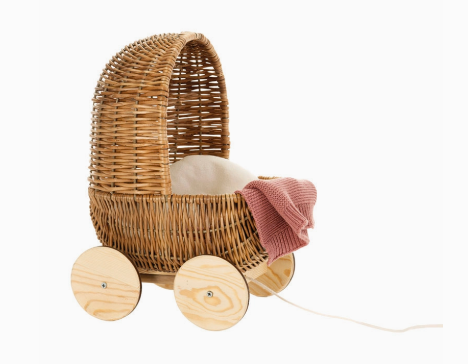 Small Wicker Pram – Little Goose Toys