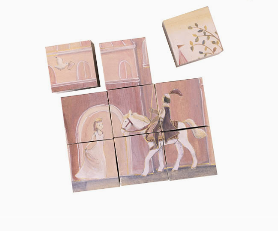 Fairytale Princess Cube Puzzle, 6 Puzzles – Little Goose Toys